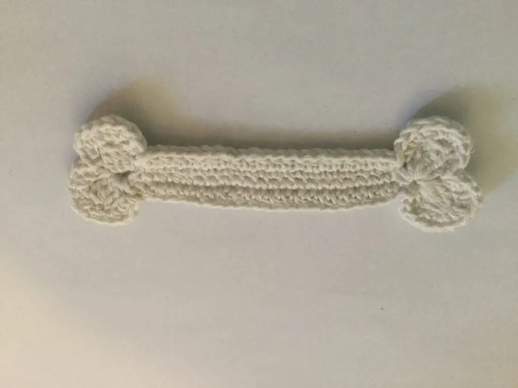 Crochet Dog with a bone tutorial and pattern • Kerri's Crochet