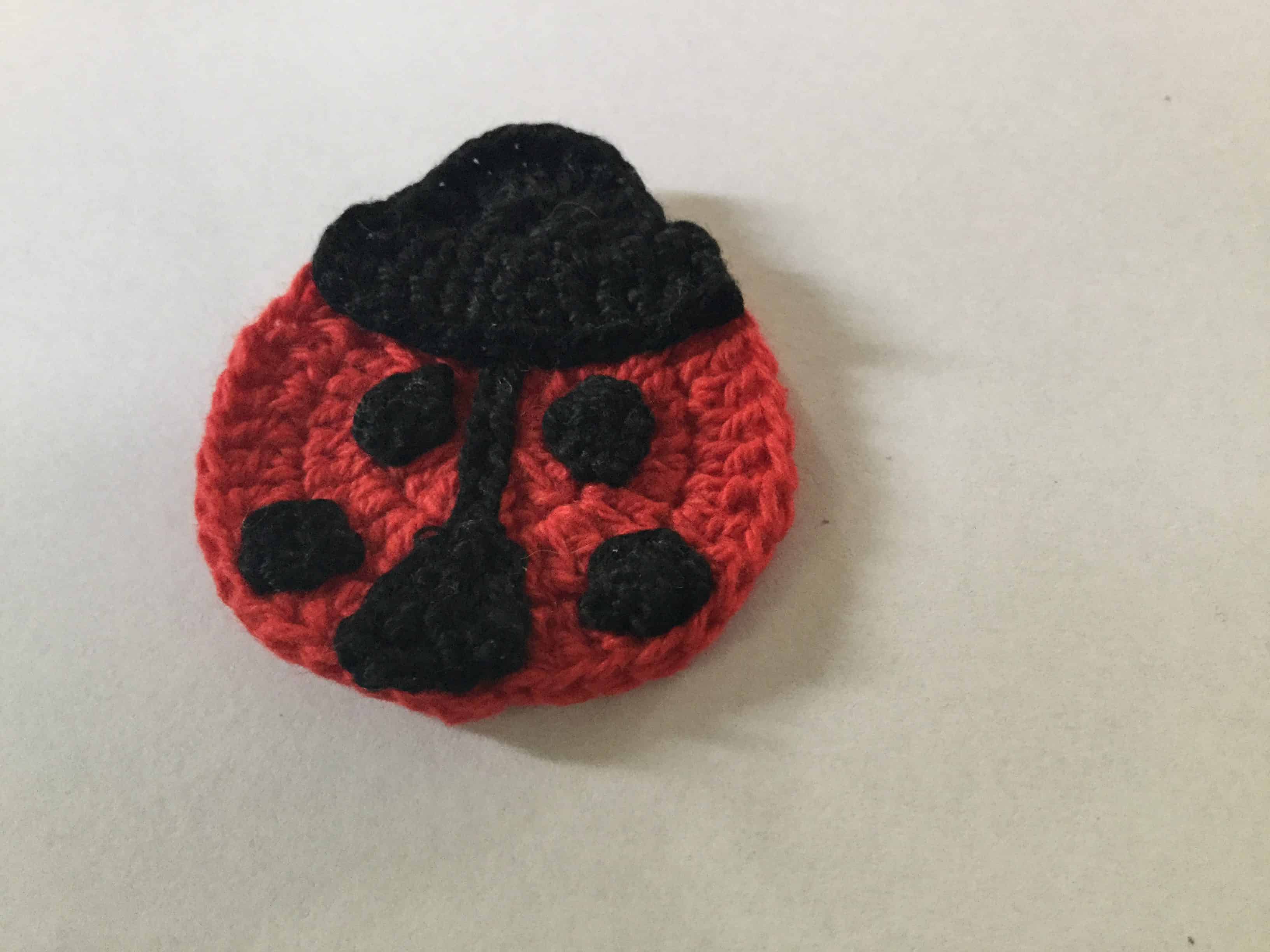 Crochet Ladybug Applique Pattern • Kerri's Crochet