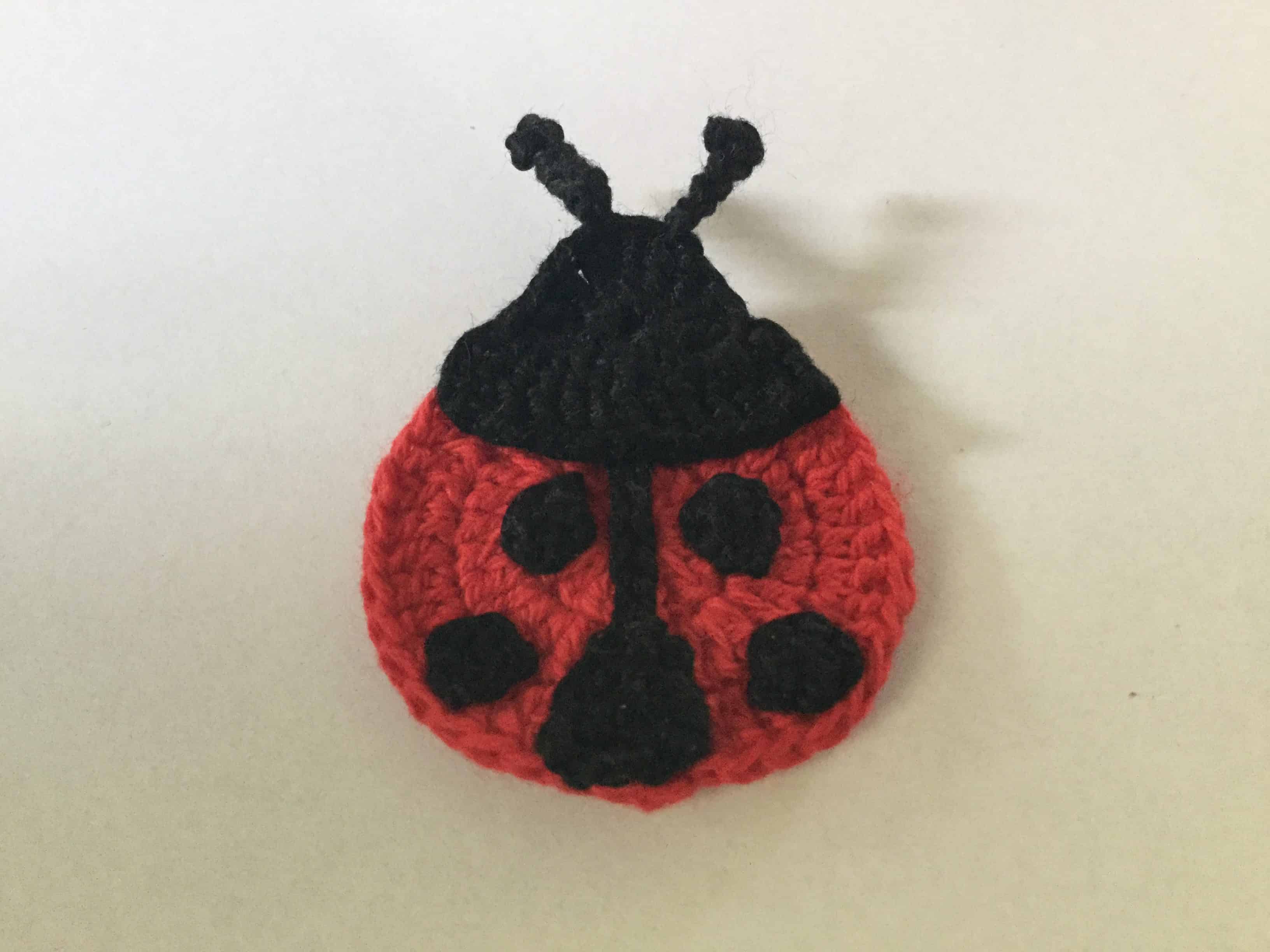 Crochet Ladybug Applique Pattern • Kerri's Crochet