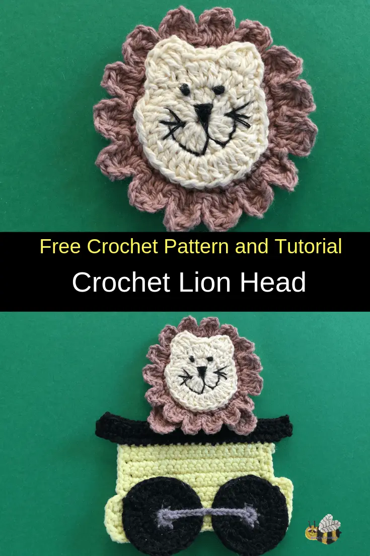 Crochet Pattern for Lion Applique • Kerri's Crochet