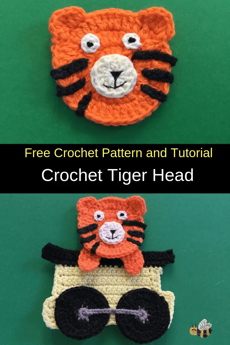 Crochet Pattern for Tiger Applique • Kerri's Crochet
