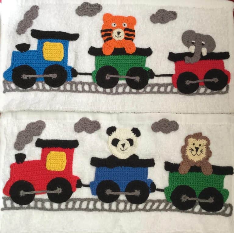 Crochet Pattern Joining Train Series Together • Kerri's Crochet