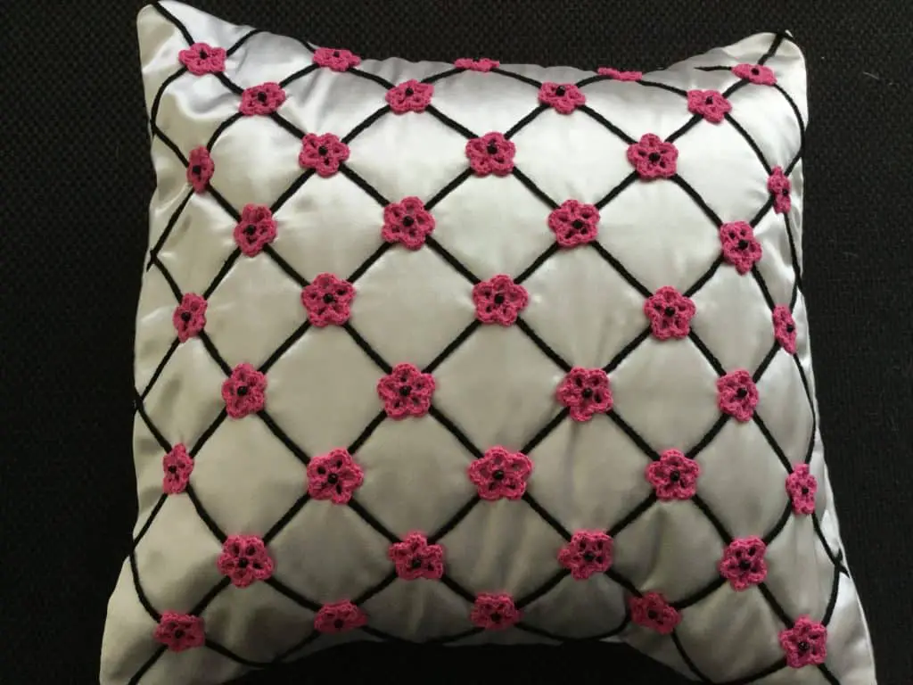 Flower Cushion Crochet Pattern • Kerri's Crochet