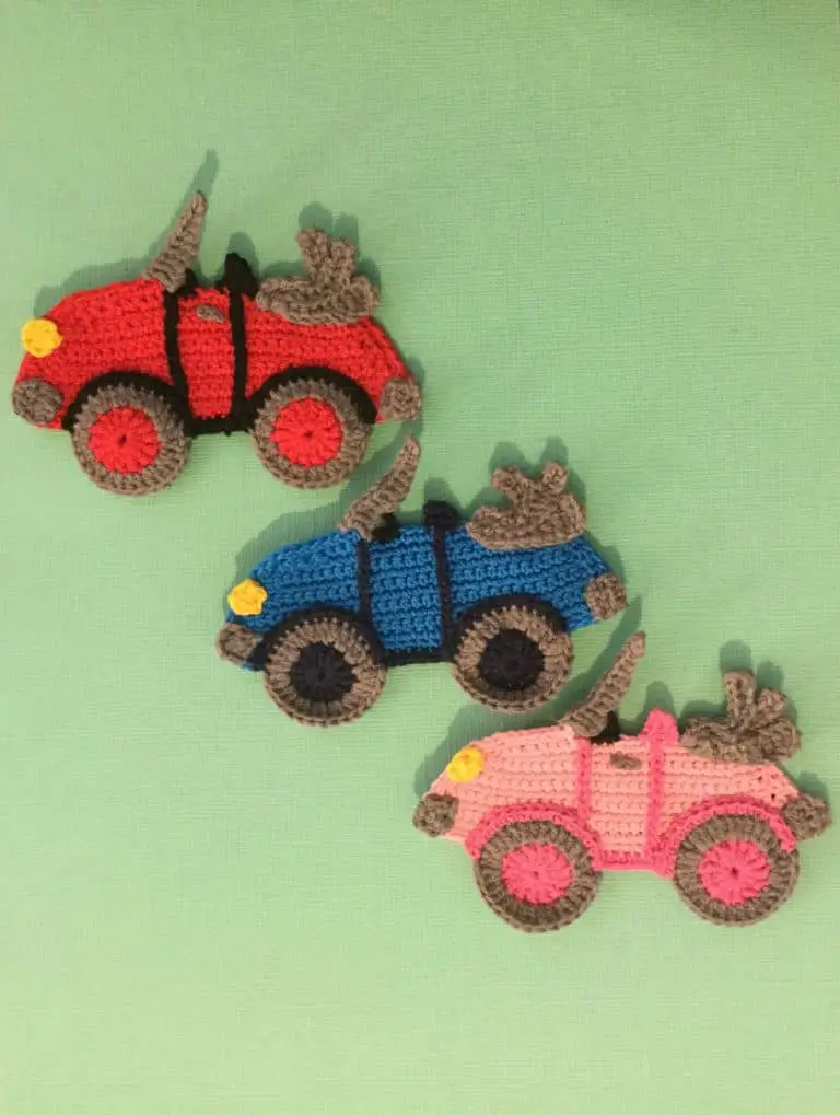 Convertible Car Crochet Pattern • Kerri's Crochet