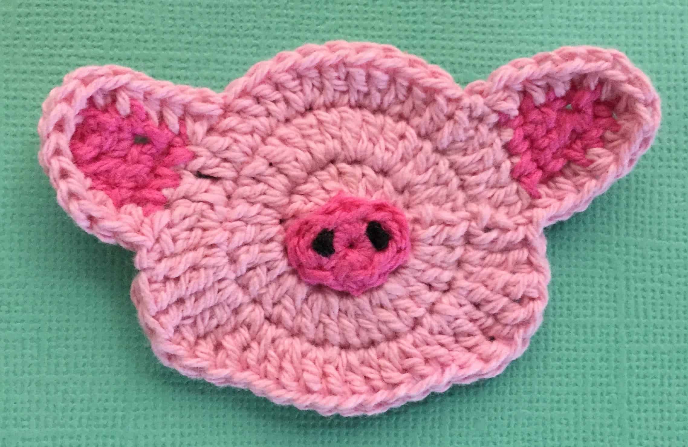 crochet-pig-face-with-nose • Kerri's Crochet