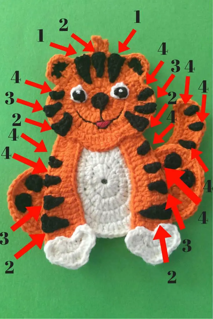 Crochet Crouching Tiger Pattern • Kerri's Crochet