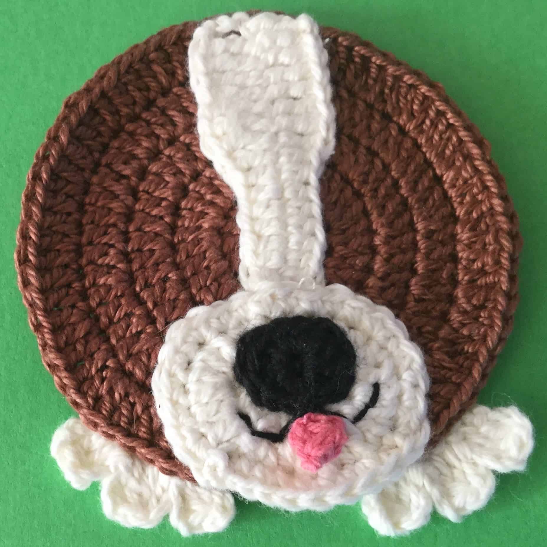 crochet-basset-hound-dog-head-with-muzzle • Kerri's Crochet