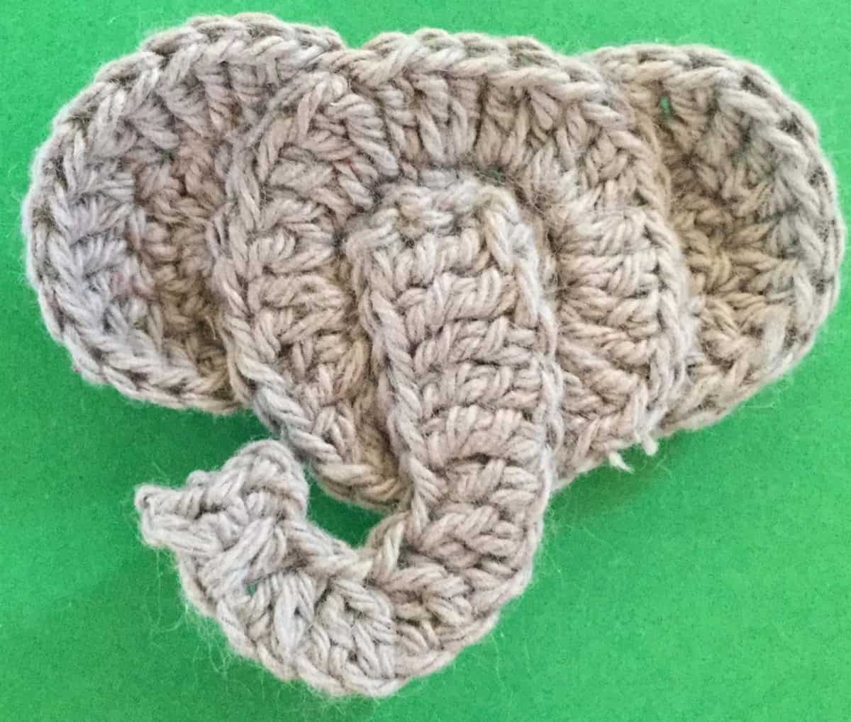 Crochet pattern for Elephant applique • Kerri's Crochet