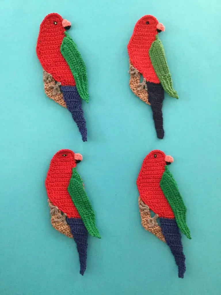 King Parrot Crochet Pattern • Kerri's Crochet