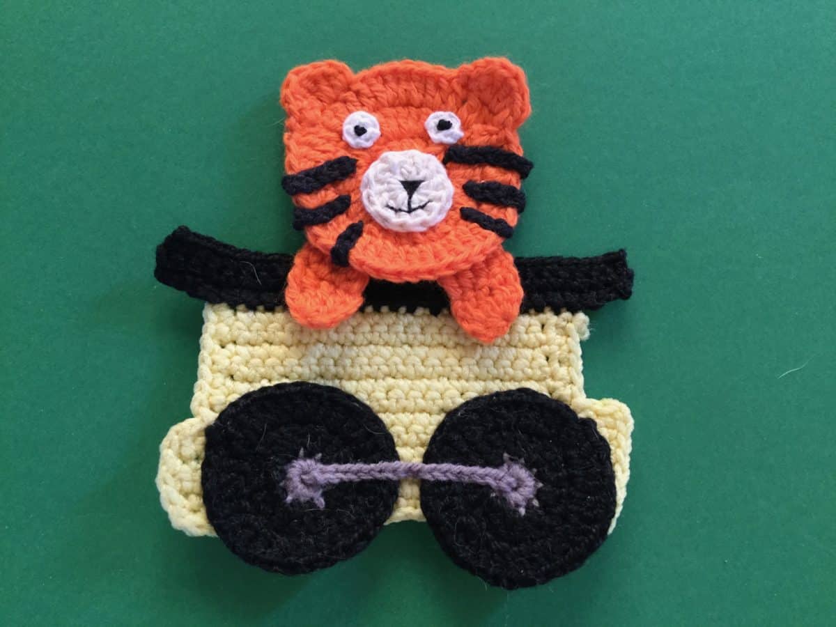 Crochet Pattern for Tiger Applique (UK version) • Kerri's Crochet