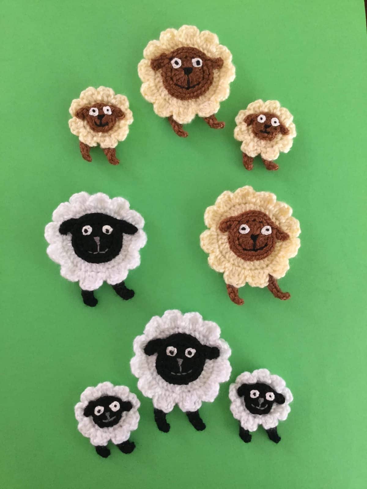 Sheep and Lamb Crochet Pattern • Kerri's Crochet