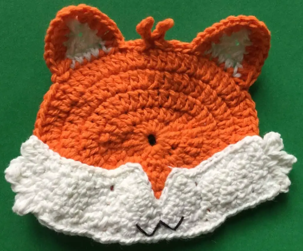 crochet-baby-fox-head-with-face-marking • Kerri's Crochet