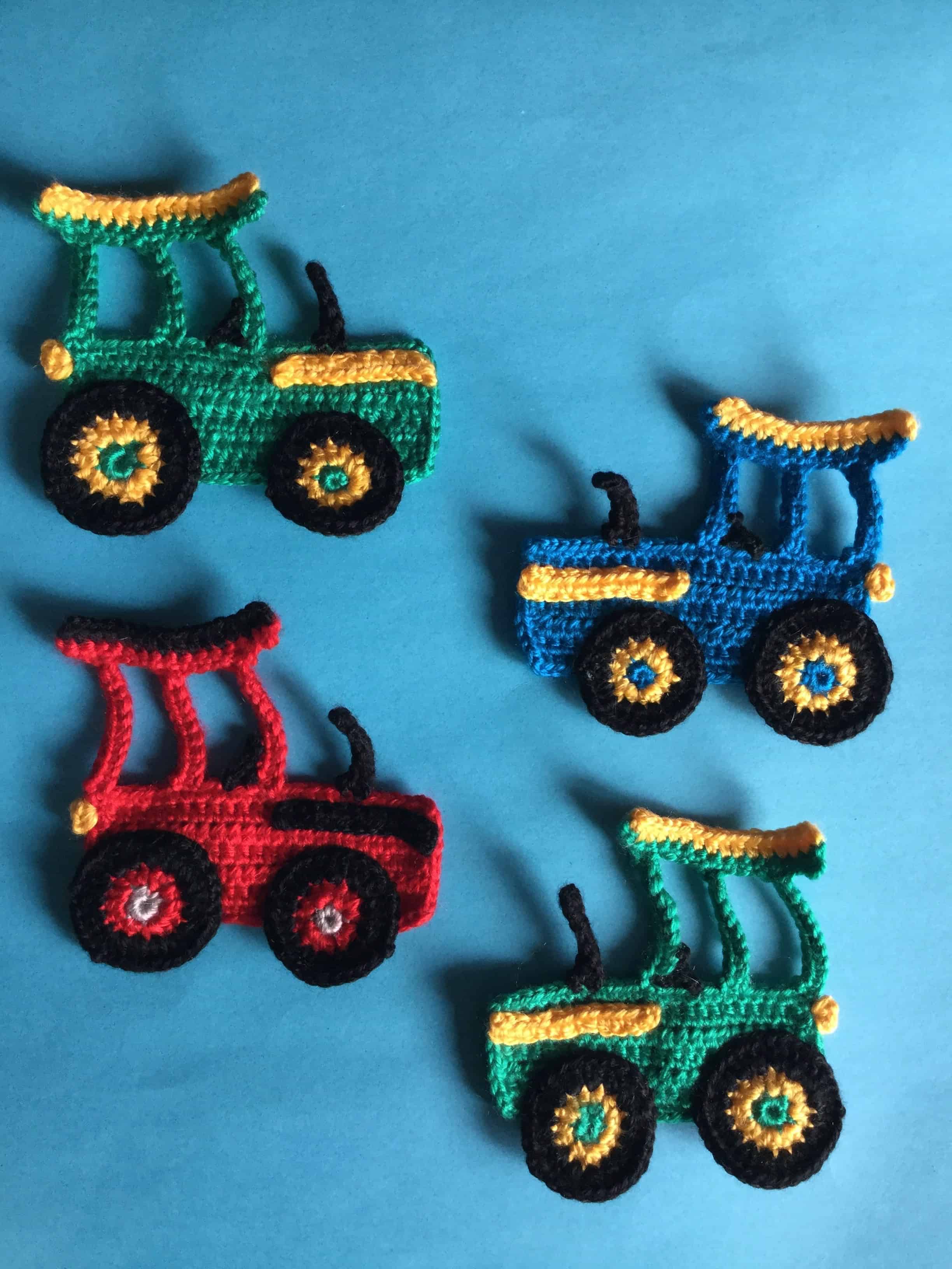 Crochet Tractor Pattern (UK Version) • Kerri's Crochet