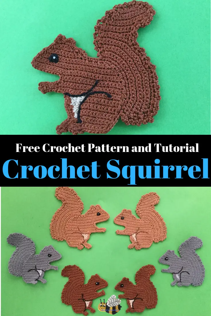 Crochet Squirrel Pattern • Kerri's Crochet