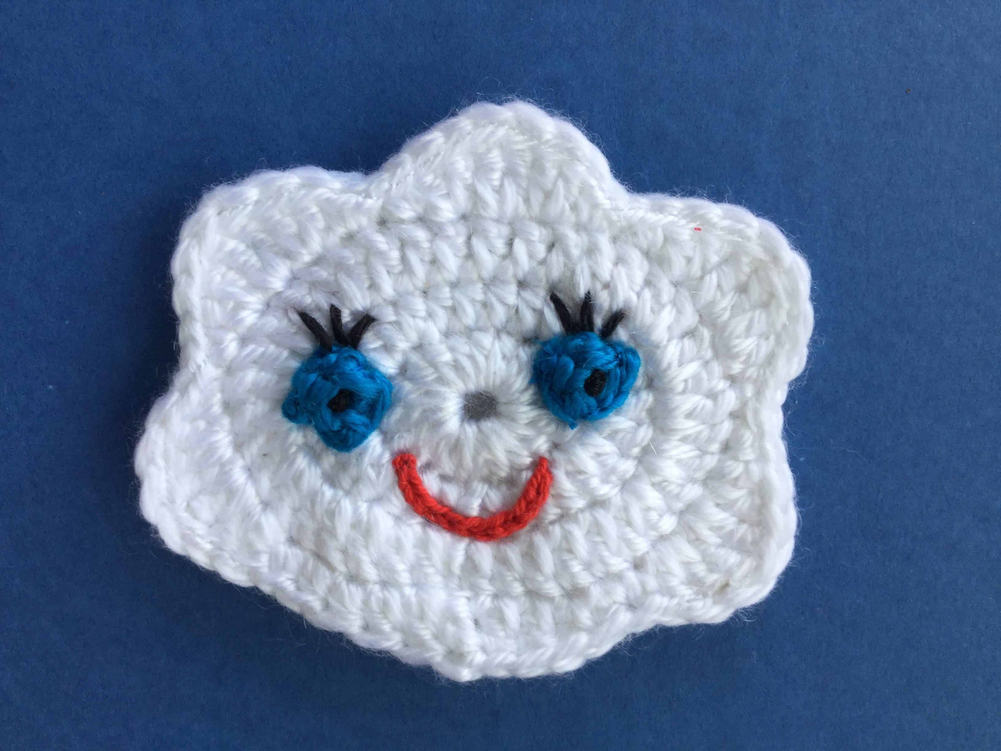 Crochet Cloud Applique and Finger Puppet Pattern • Kerri's Crochet