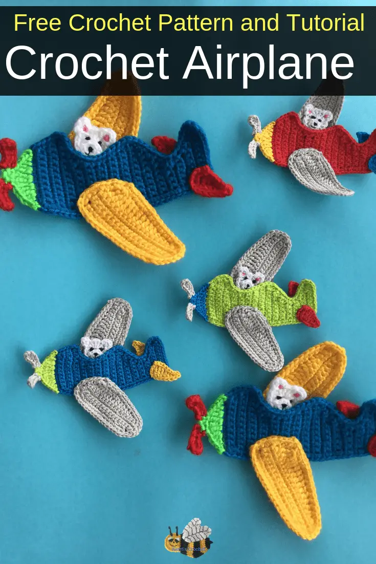 Airplane Crochet Applique Pattern • Kerri's Crochet