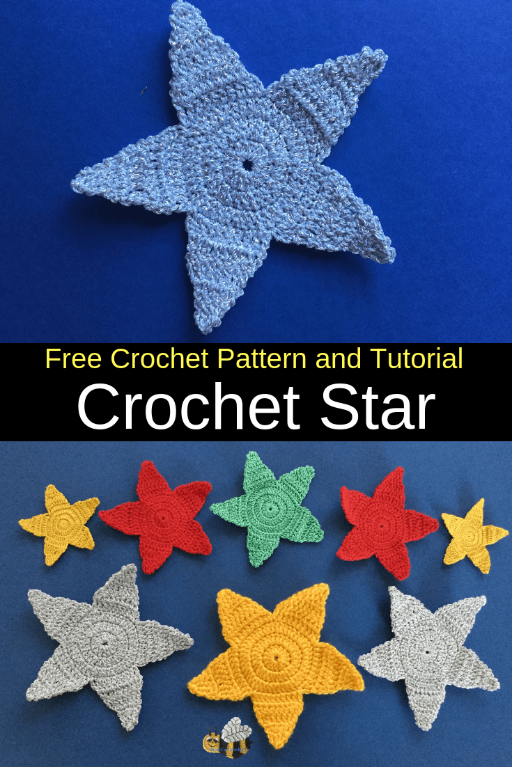 Crochet Star Pattern (UK Version) • Kerri's Crochet