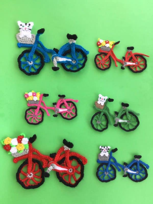 Crochet Bicycle Applique Pattern • Kerri's Crochet
