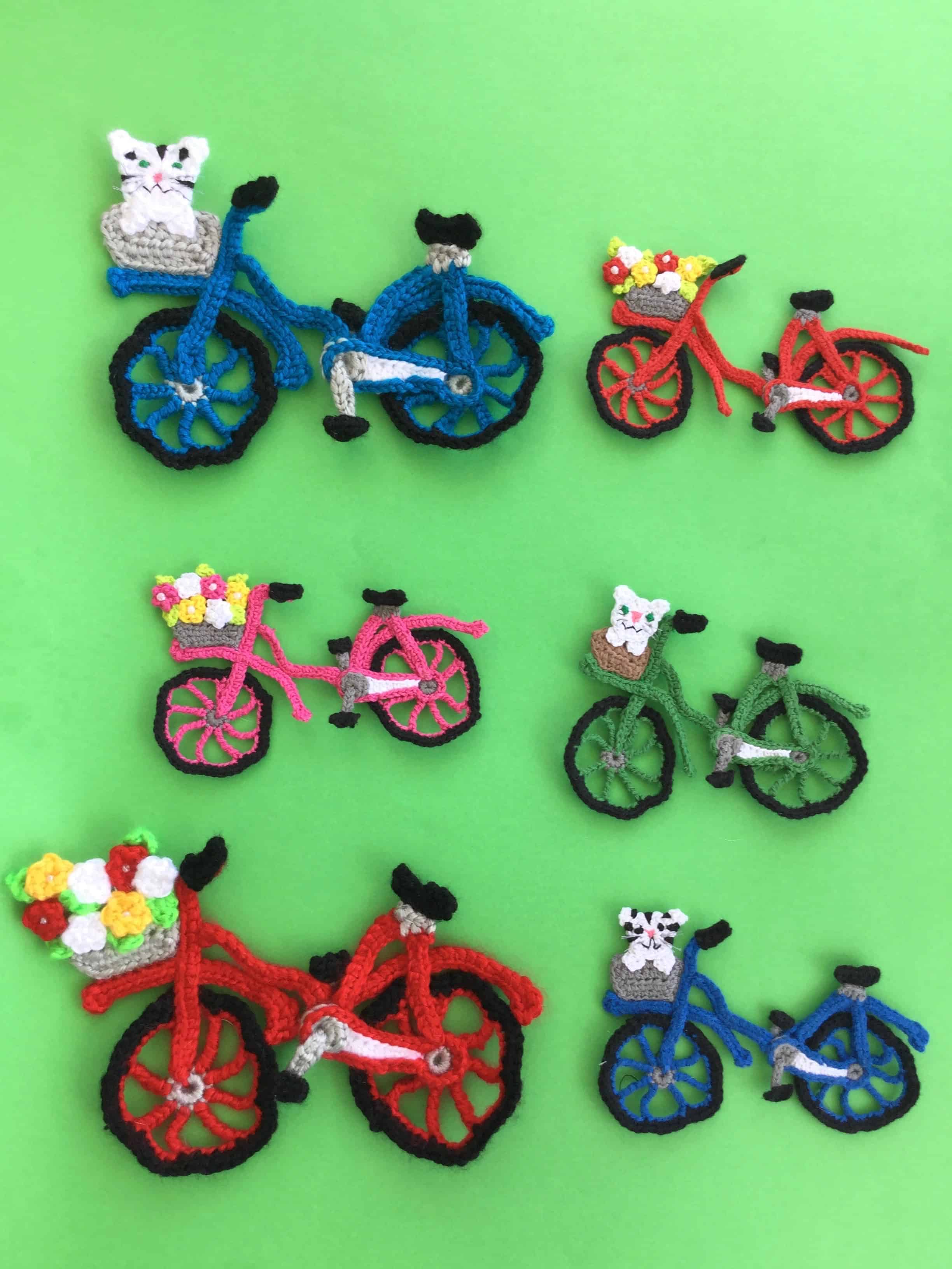 Crochet Bicycle Applique Pattern • Kerri's Crochet