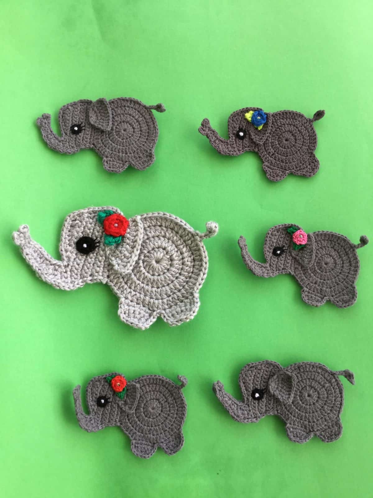 Baby Elephant Crochet Applique Pattern • Kerri's Crochet