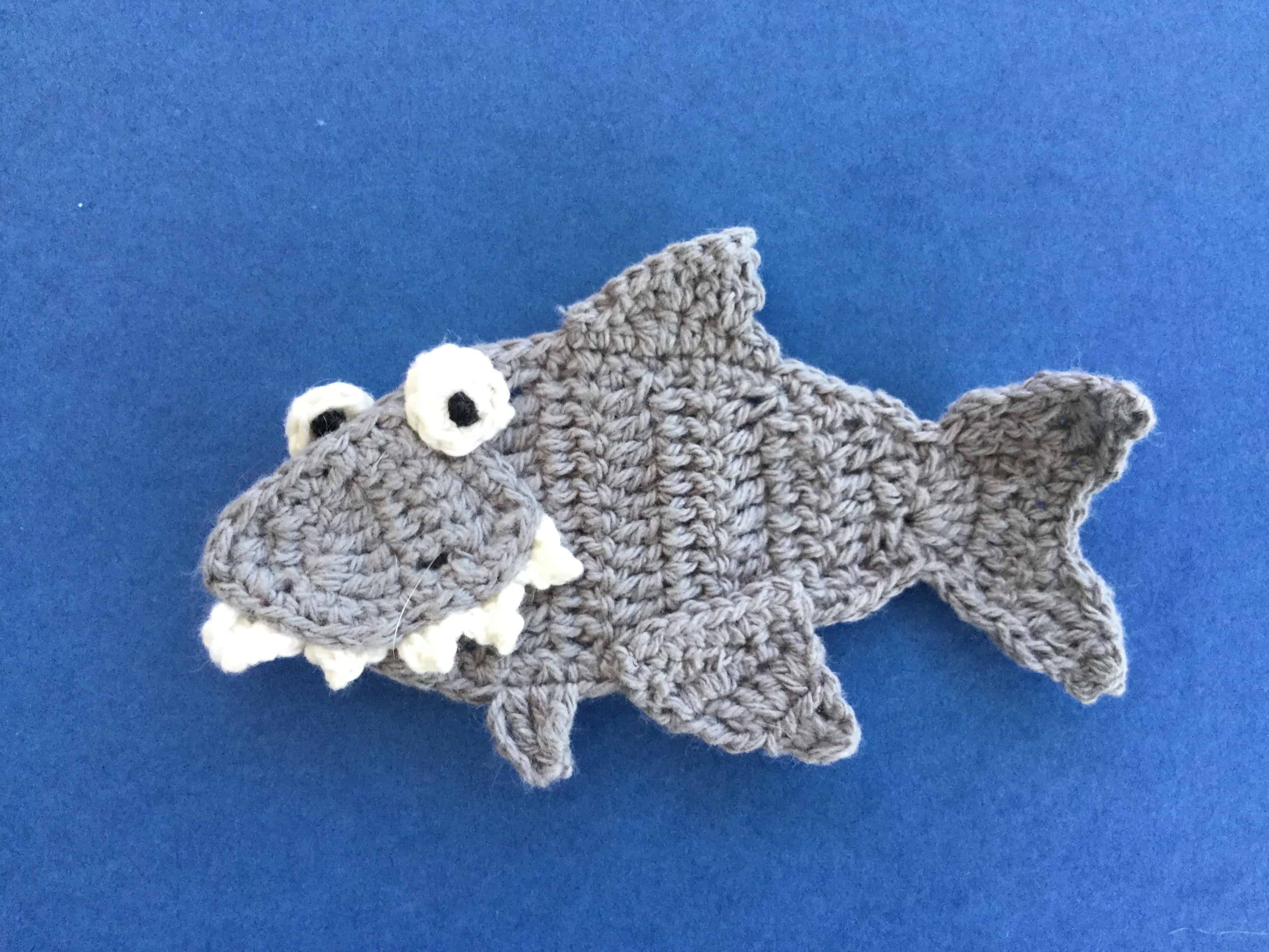 Shark Crochet Applique Pattern • Kerri's Crochet
