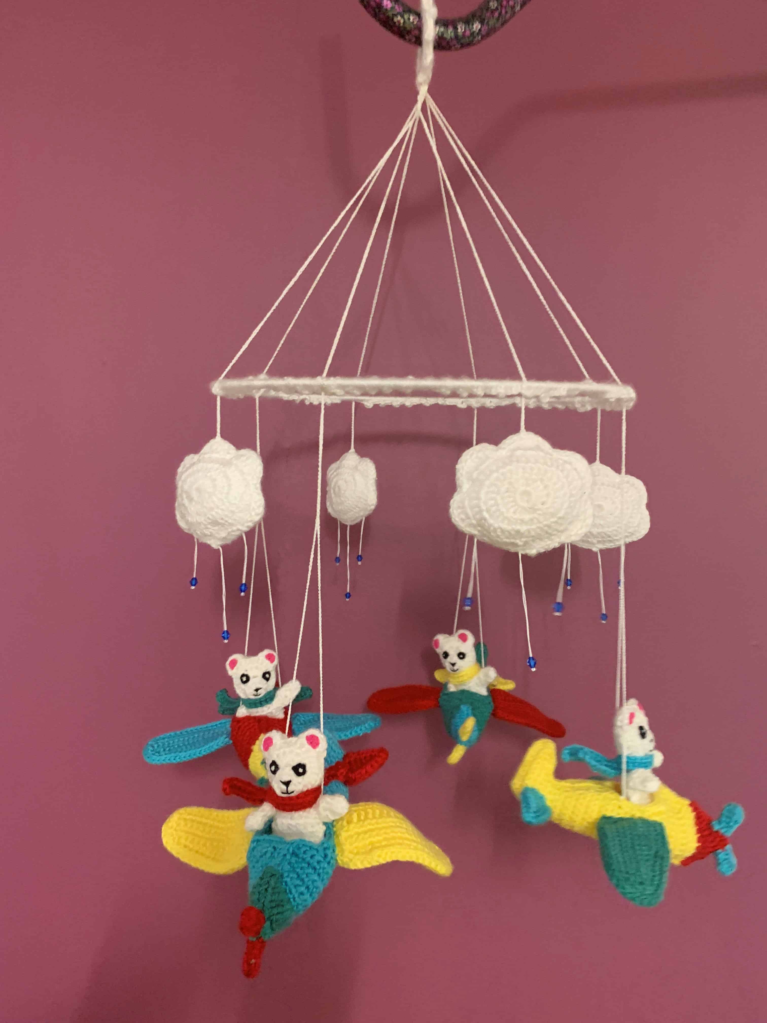 To Make Up Plane Mobile Crochet Pattern • Kerri's Crochet