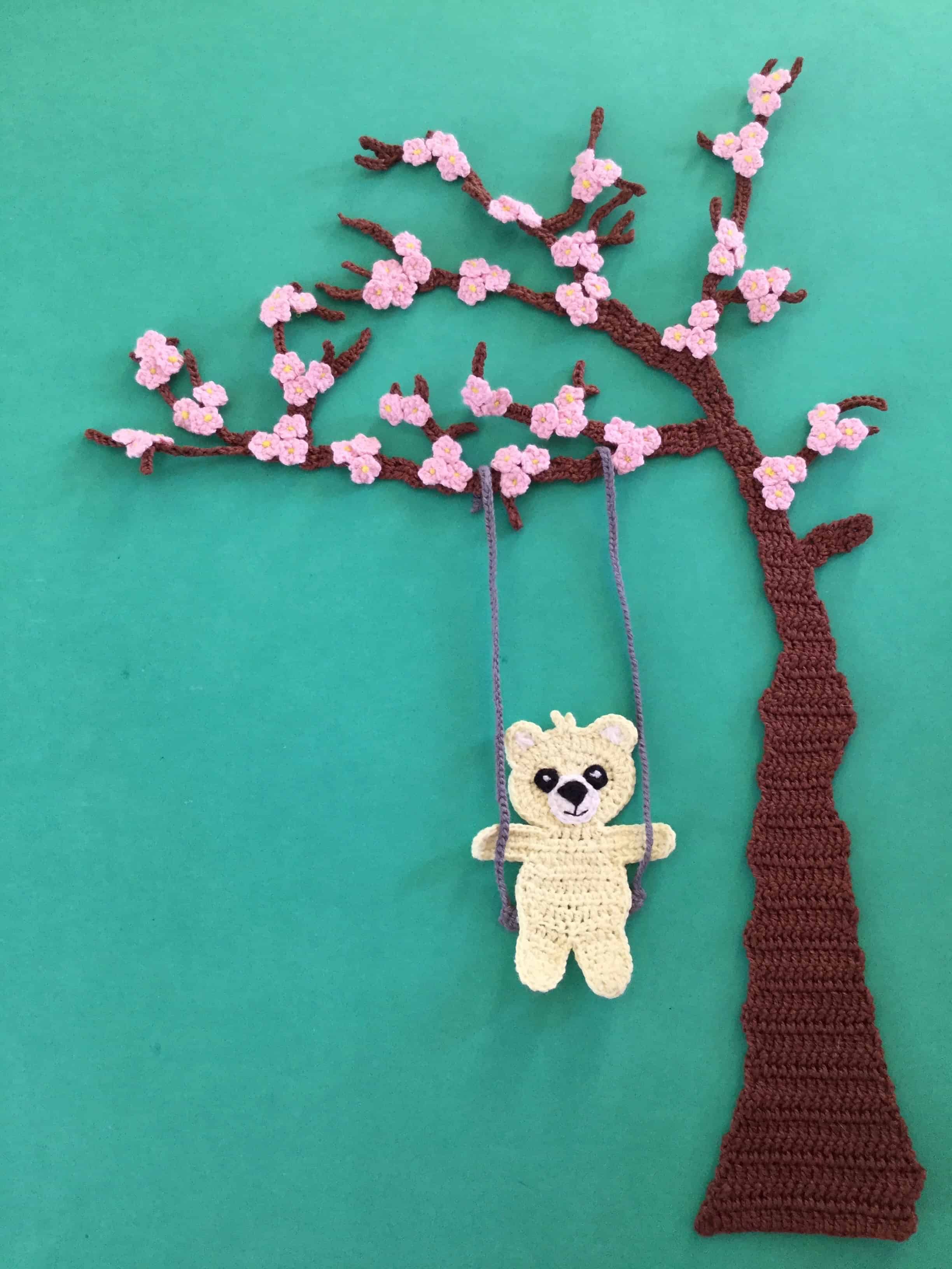 Blossoms and Swing for Tree Crochet Pattern • Kerri's Crochet