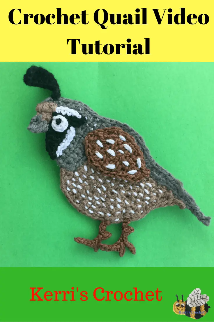 Crochet Quail Tutorial • Kerri's Crochet