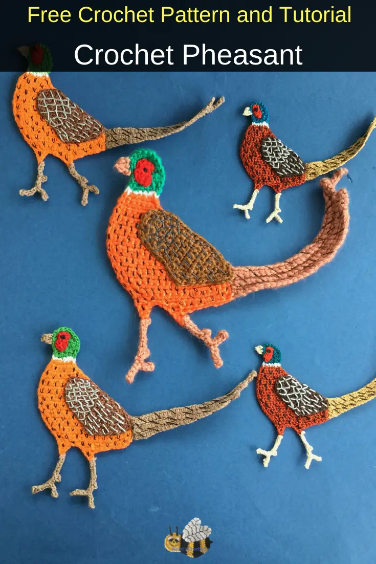 Crochet Pheasant Pattern (UK Version) • Kerri's Crochet