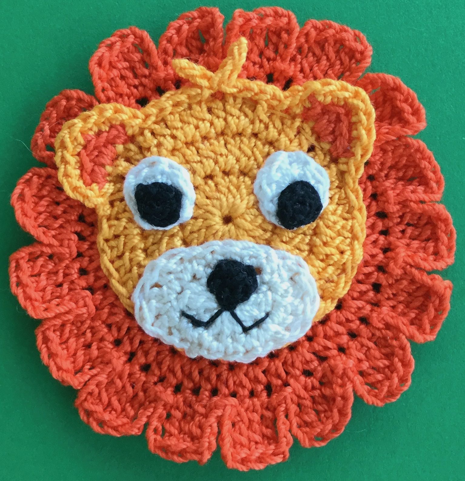 crochet-lion-2-ply-head-with-mane • Kerri's Crochet