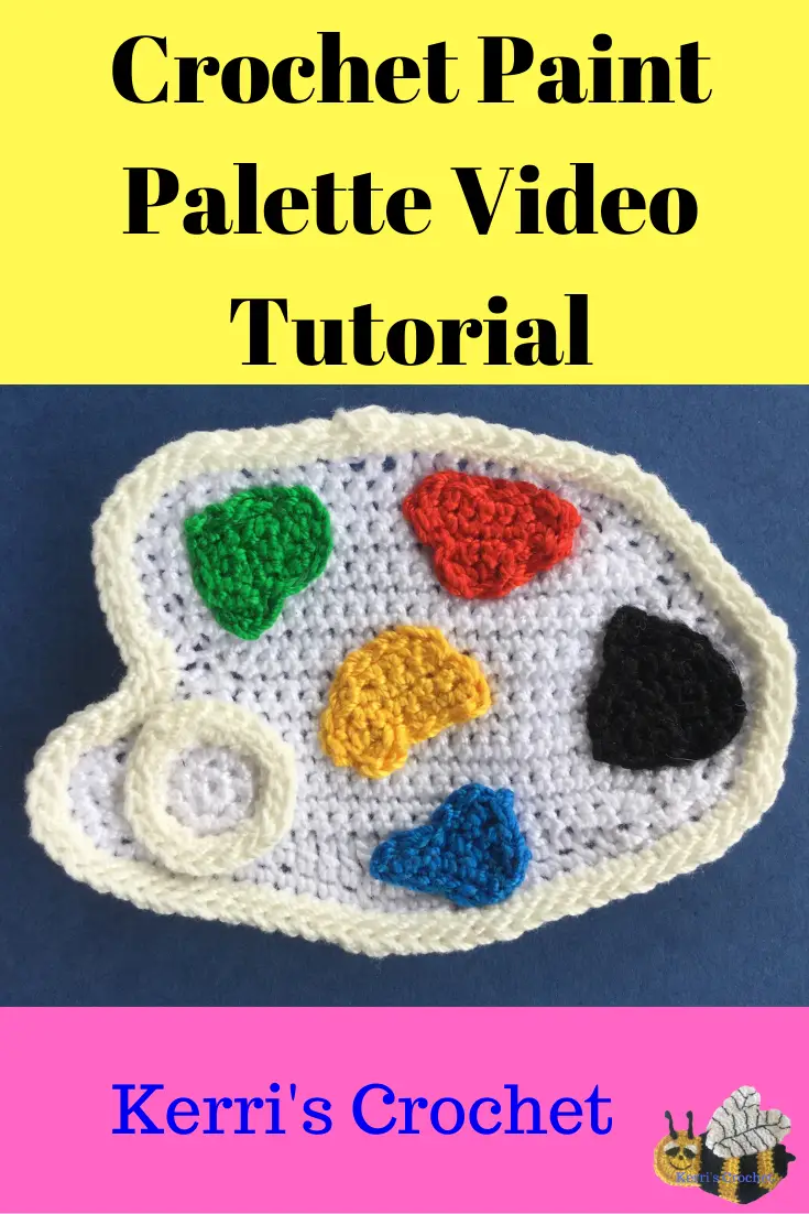 Crochet Paint Palette Tutorial • Kerri's Crochet