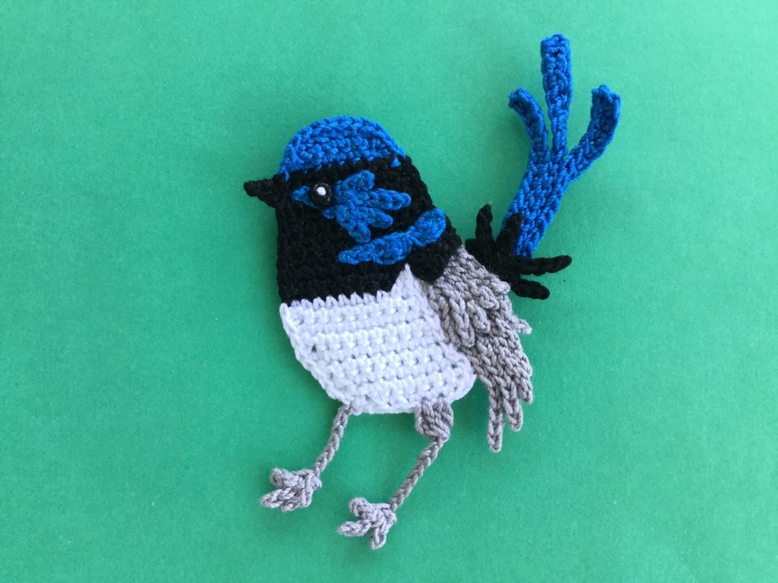 Crochet Blue Wren Pattern • Kerri's Crochet