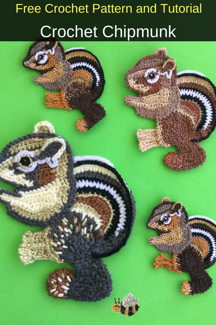 Crochet Chipmunk Pattern (UK Version) • Kerri's Crochet