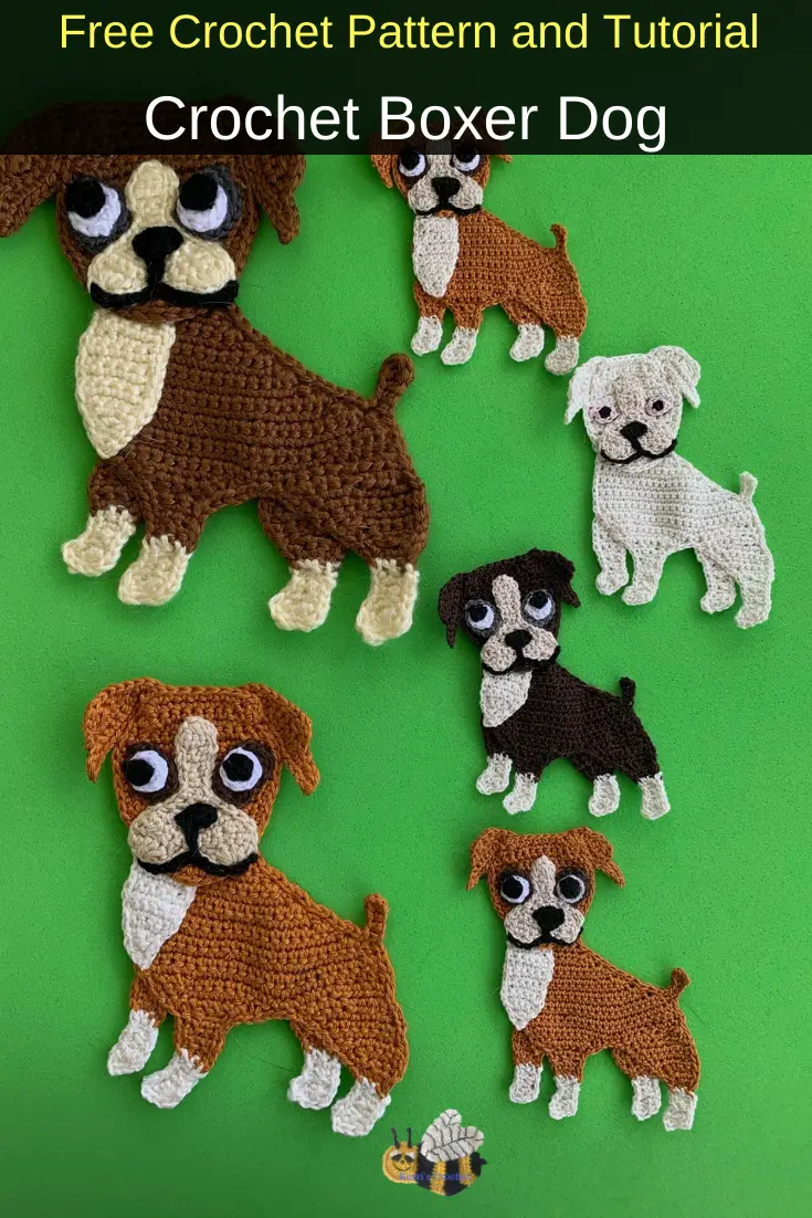 Crochet Boxer Dog Pattern (UK Version) • Kerri's Crochet