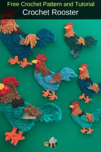 Crochet Rooster Pattern • Kerri's Crochet
