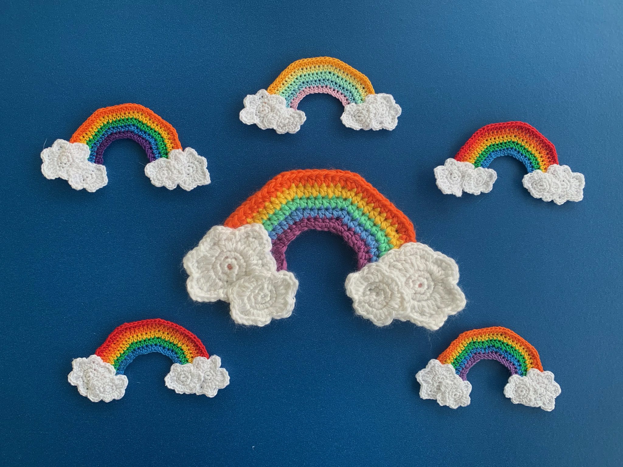 finished-crochet-rainbow-2-ply-group-landscape • Kerri's Crochet