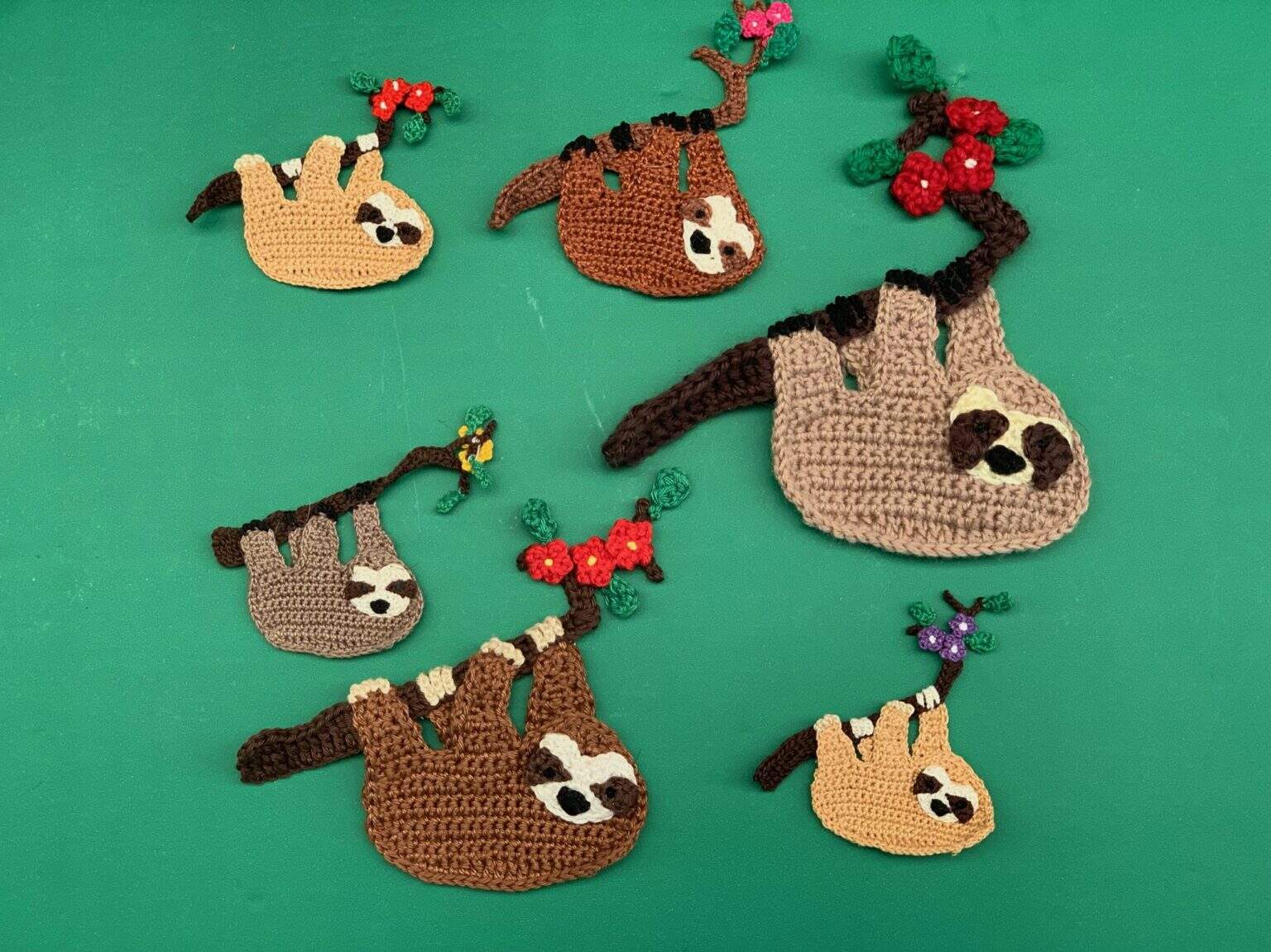 Crochet Hanging Sloth Pattern • Kerri's Crochet