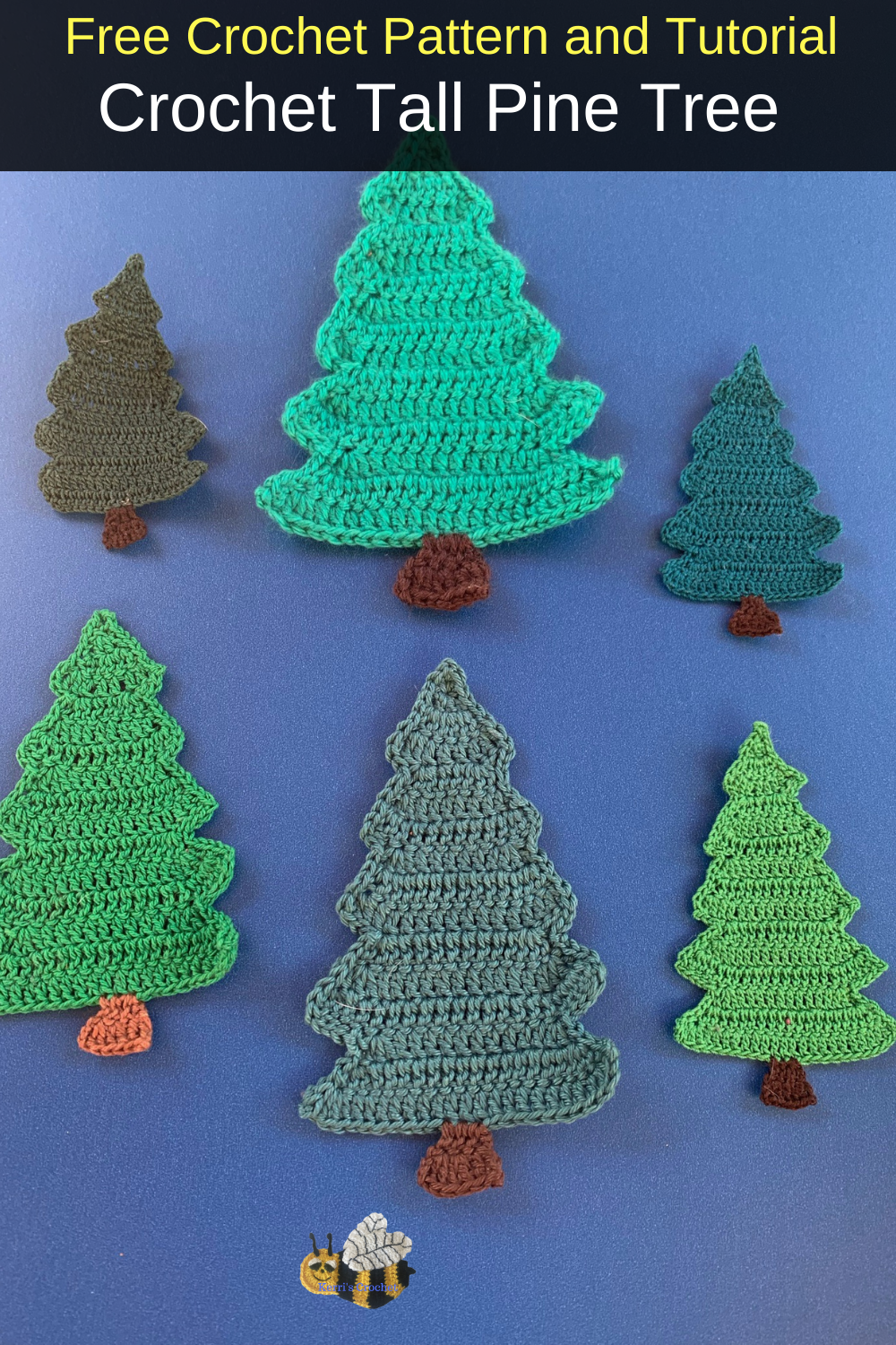Crochet Pine Tree Pattern • Kerri's Crochet
