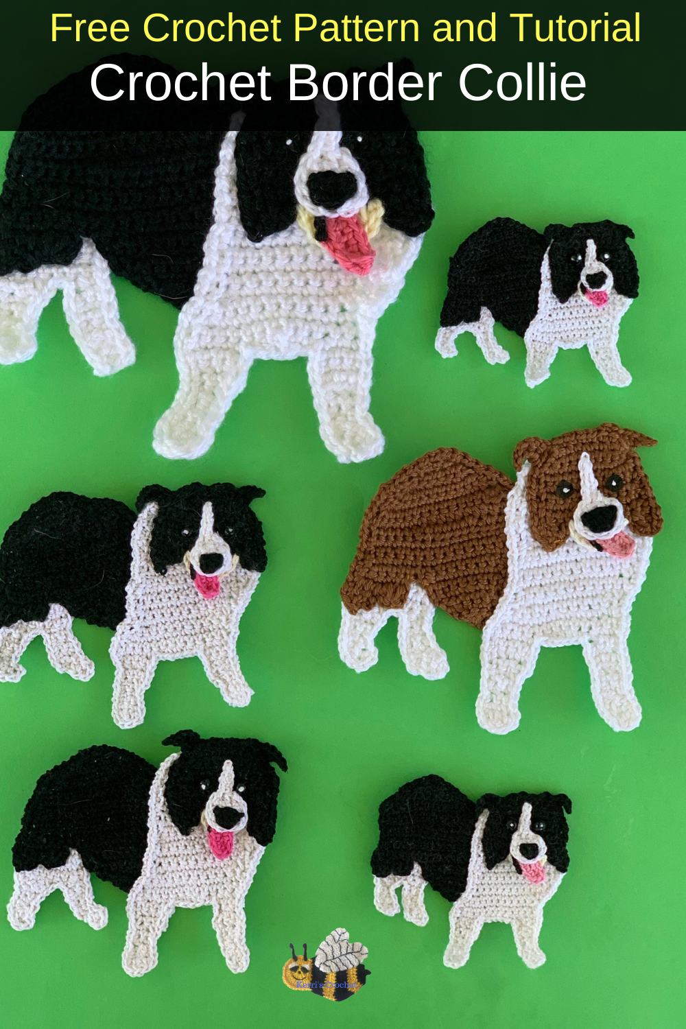 Crochet Border Collie Pattern • Kerri's Crochet