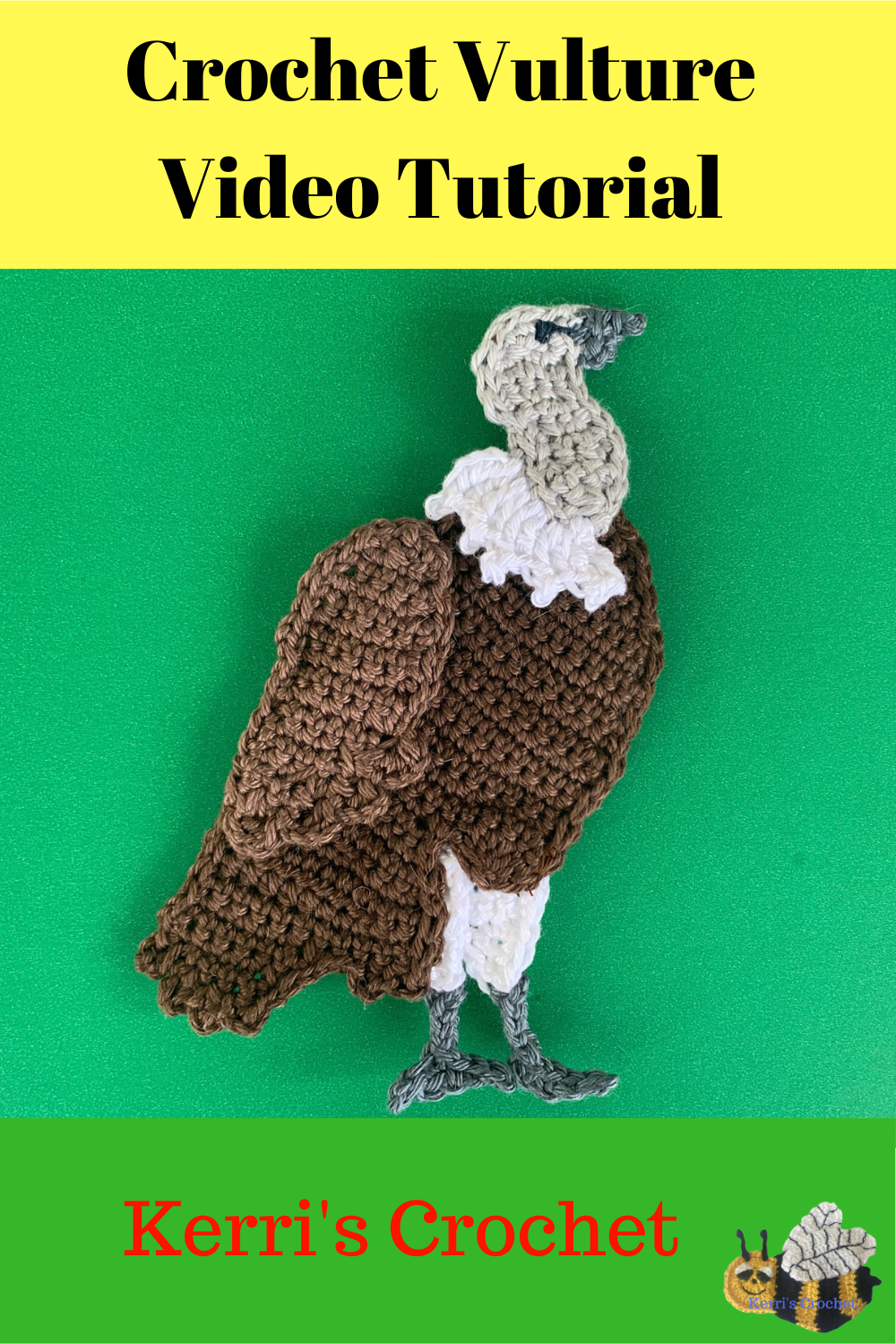 Crochet Vulture Tutorial • Kerri's Crochet