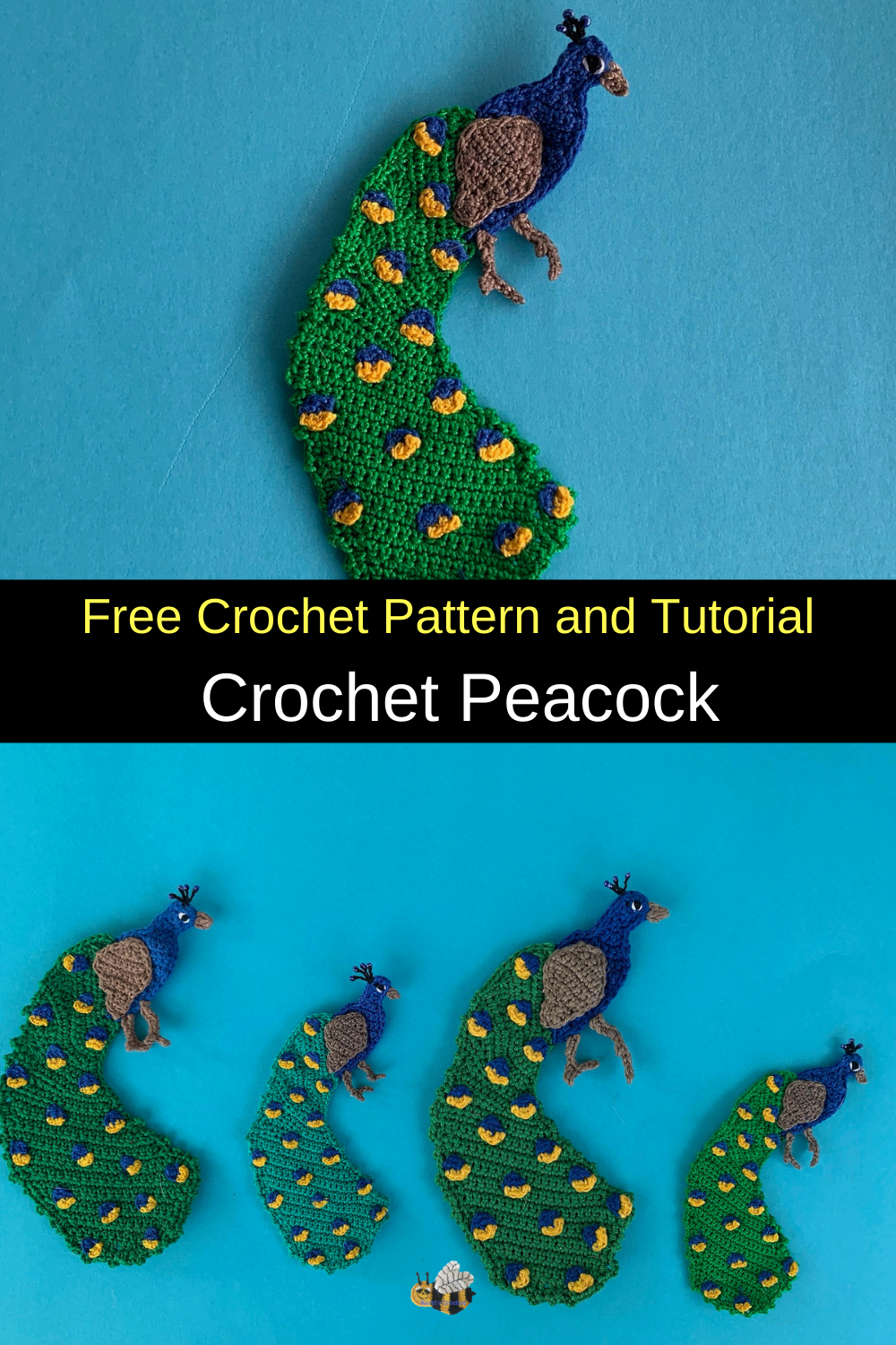 Crochet Peacock Pattern • Kerri's Crochet
