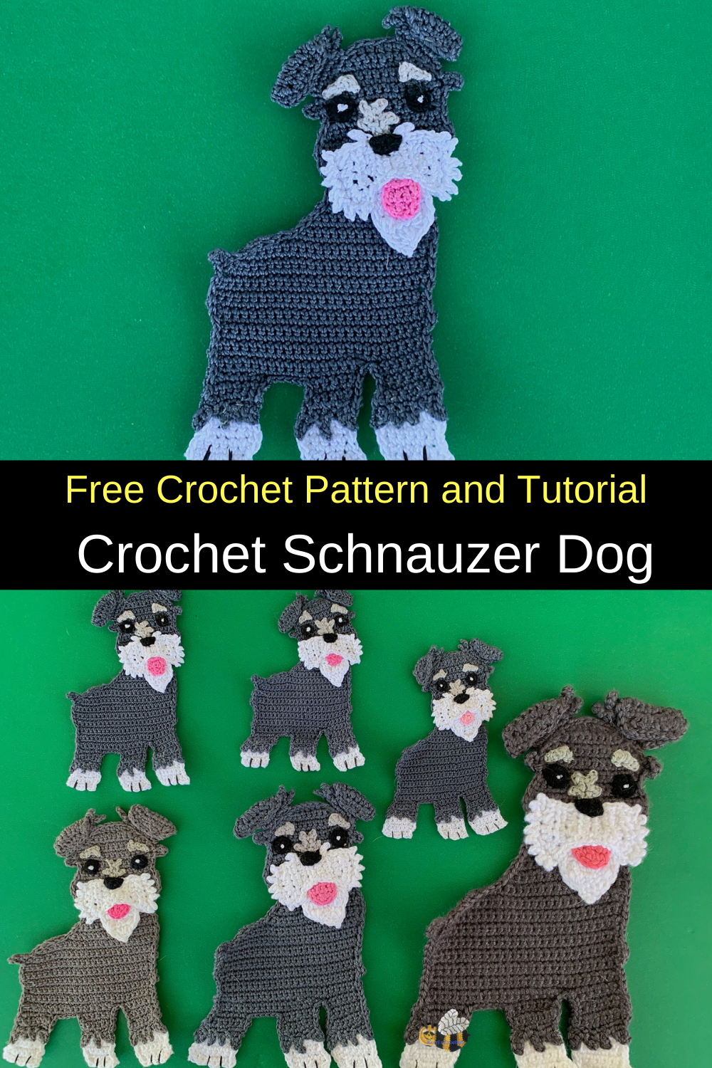 Crochet Schnauzer Pattern • Kerri's Crochet