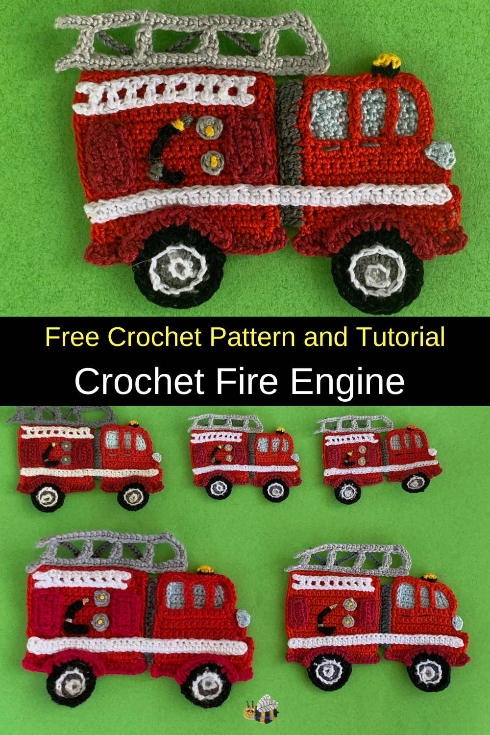 Crochet Fire Engine Pattern • Kerri's Crochet