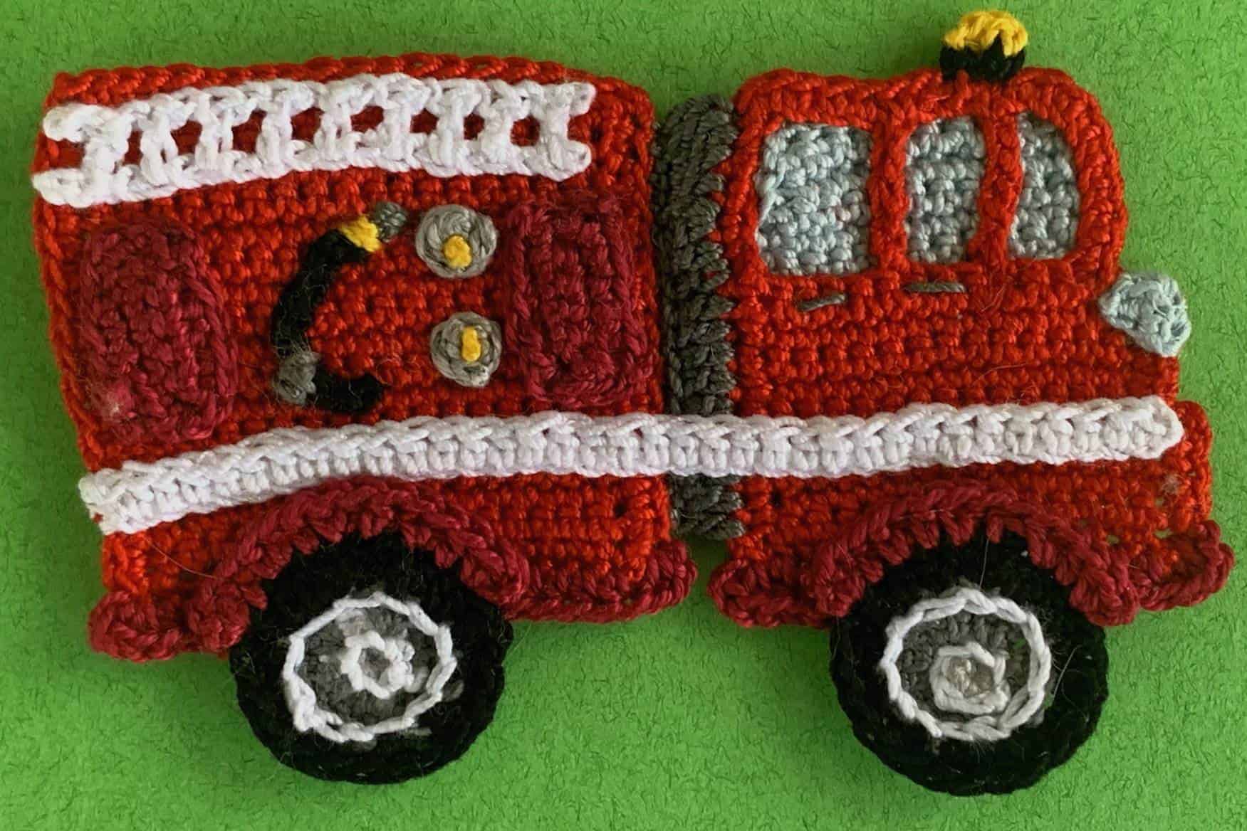 crochet-fire-engine-2-ply-hose-with-markings • Kerri's Crochet