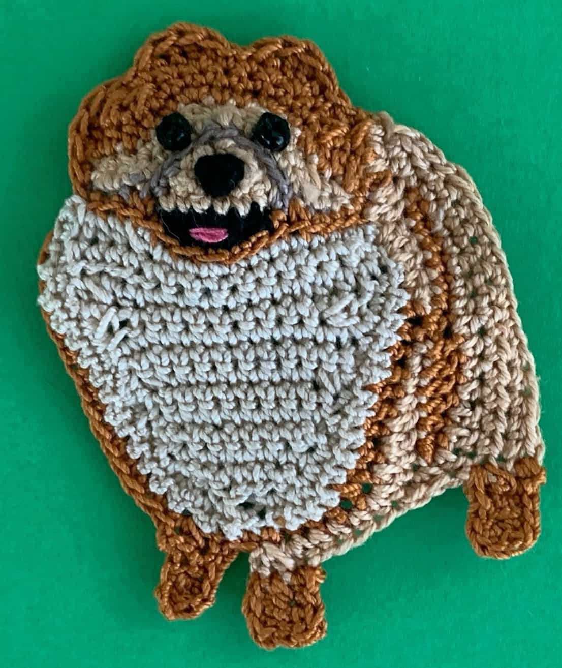 crochet-pomeranian-2-ply-body-with-eyes • Kerri's Crochet