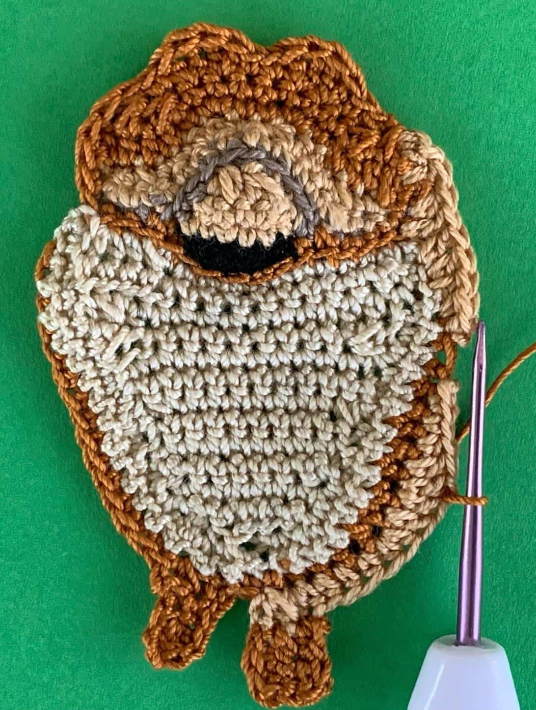 crochet-pomeranian-2-ply-joining-for-ginger-gold-marking • Kerri's Crochet