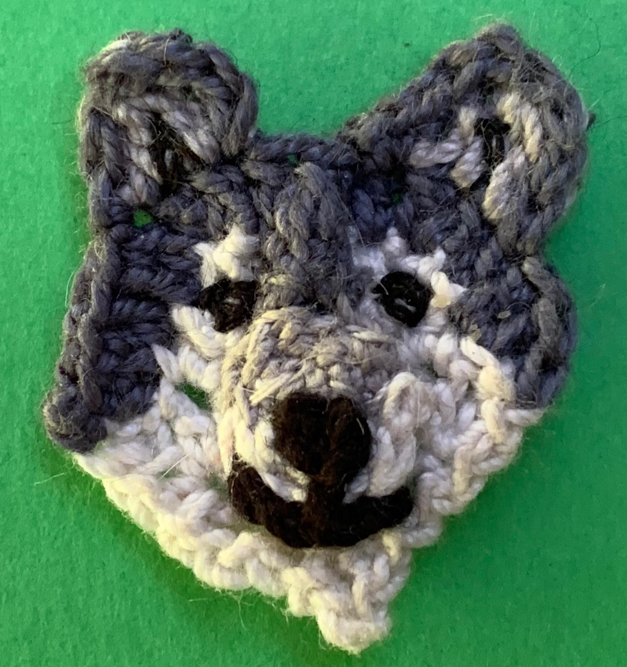 crochet-wolf-2-ply-head-with-eyes-ear-markings • Kerri's Crochet