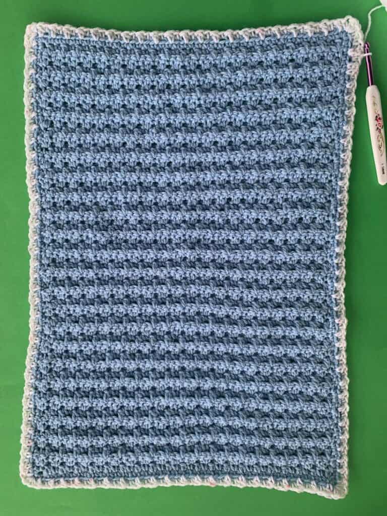 Crochet Baby Blanket with Picture Panel Pattern • Kerri's Crochet