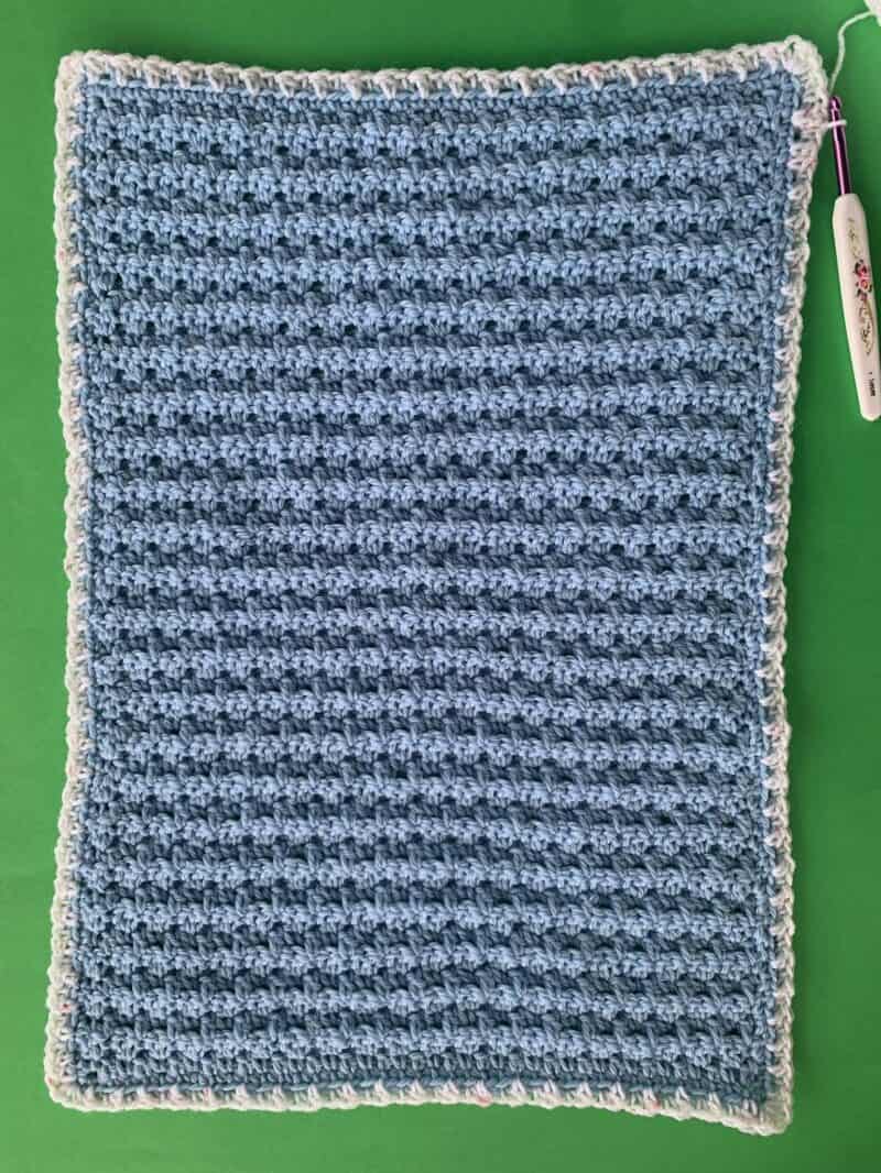 Crochet Baby Blanket with Picture Panel Pattern • Kerri's Crochet