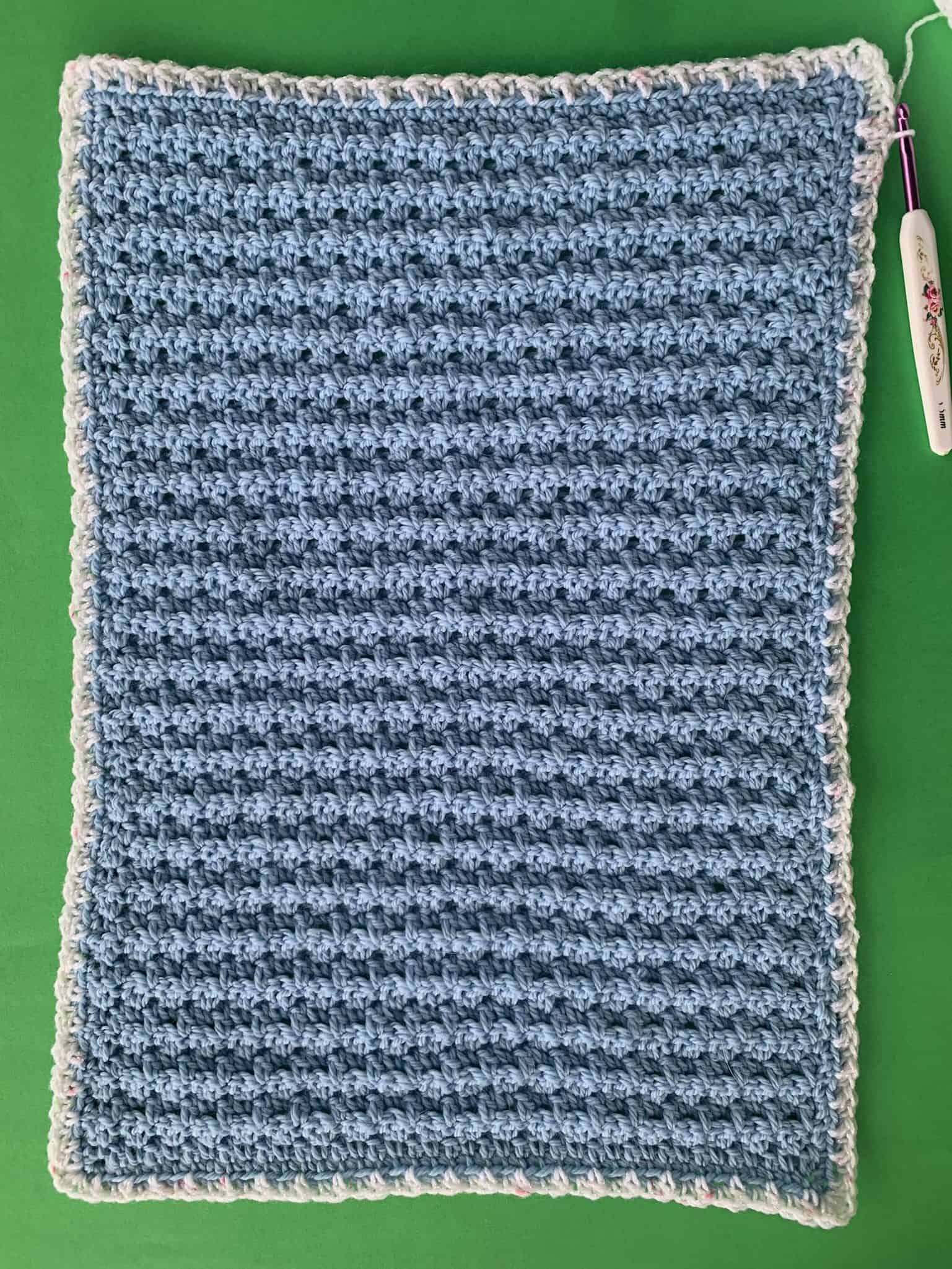 Crochet Baby Blanket with Picture Panel Pattern • Kerri's Crochet